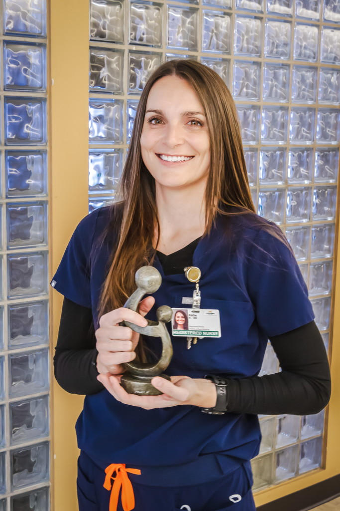 Katie Harlow, RN, receives DAISY Award - Monument Health