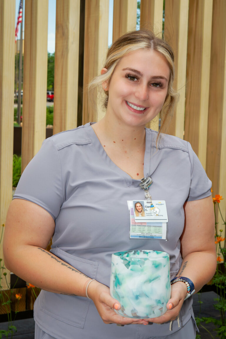 Ciarra Castleman, Nurse Aide, receives TULIP Award - Monument Health